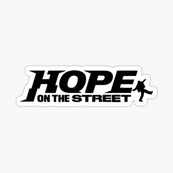 "jhope - on the street" Sticker by klover-world | Redbubble