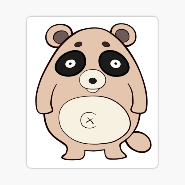 "Watanuki's Tanuki" Sticker by Kayoce | Redbubble