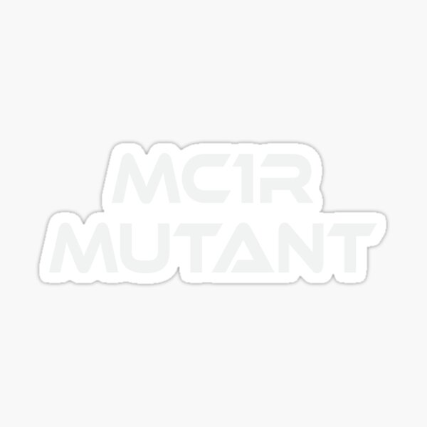 "MC1R Mutant V2" Sticker by TeeTimeGuys | Redbubble