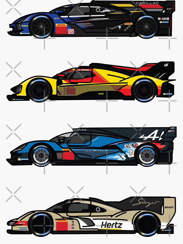 "WEC 2024 Le Mans Hypercar Batch 2" Sticker for Sale by AdhikaSeta ...