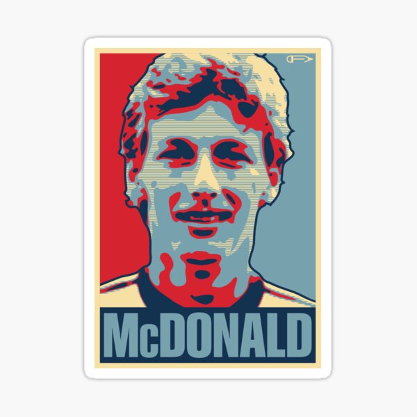 "McDonald" Sticker for Sale by DAFTFISH | Redbubble