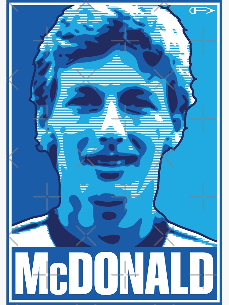 "McDonald" Sticker for Sale by DAFTFISH | Redbubble
