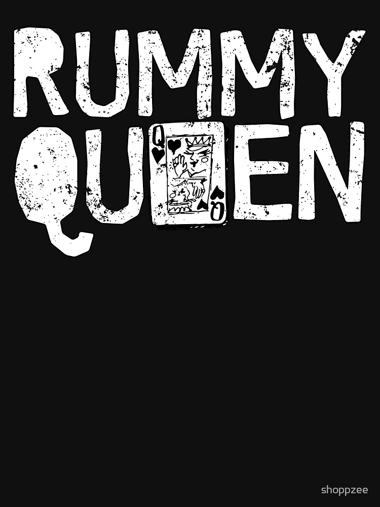 "Fun Card Games For Couples Shirt Rummy Queen" Pullover Hoodie by ...