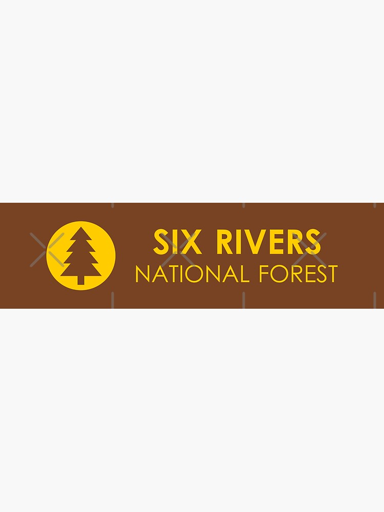 "Six Rivers National Forest" Sticker for Sale by bivenart | Redbubble