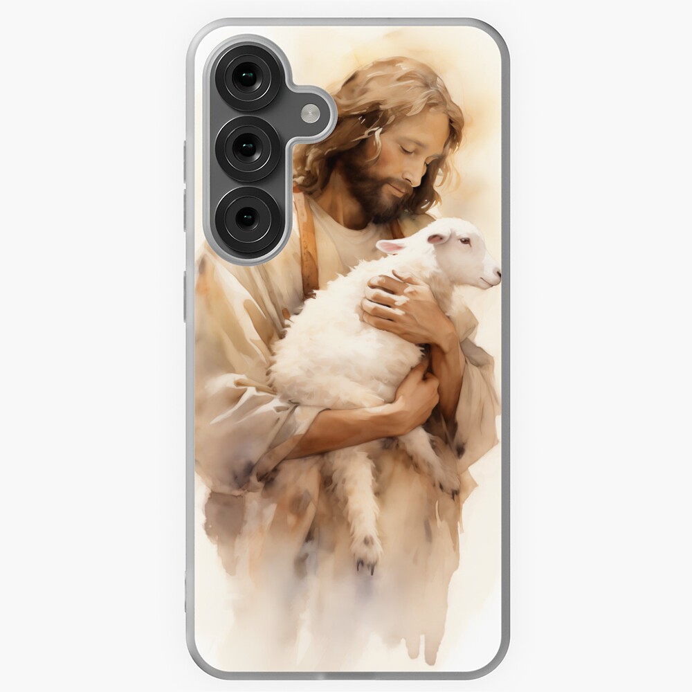 "Jesus Christ the Good Shepherd - Lost Sheep Watercolour" Poster for ...