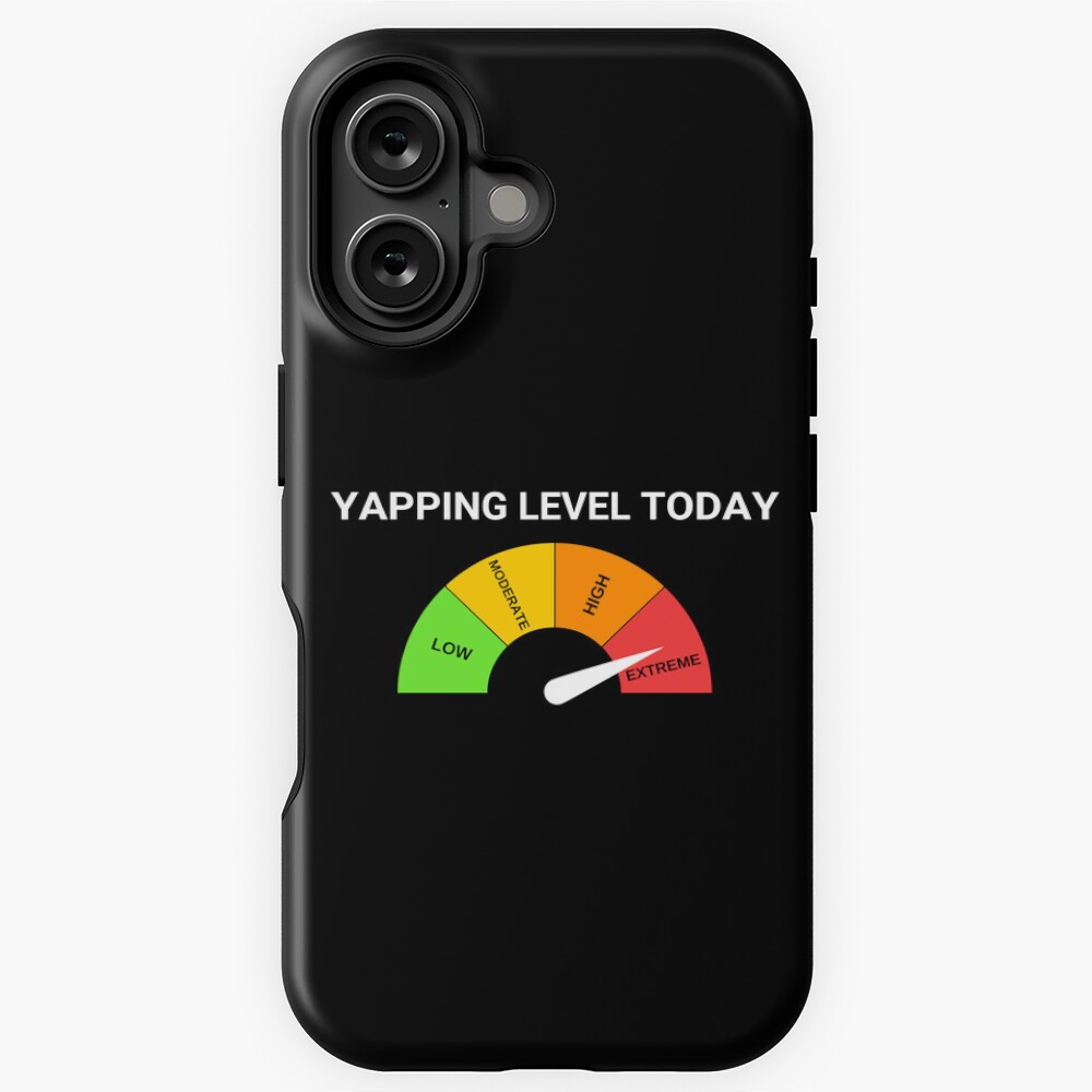 "Yapping Level Today Certified Yapper Sarcastic" Sticker for Sale by ...