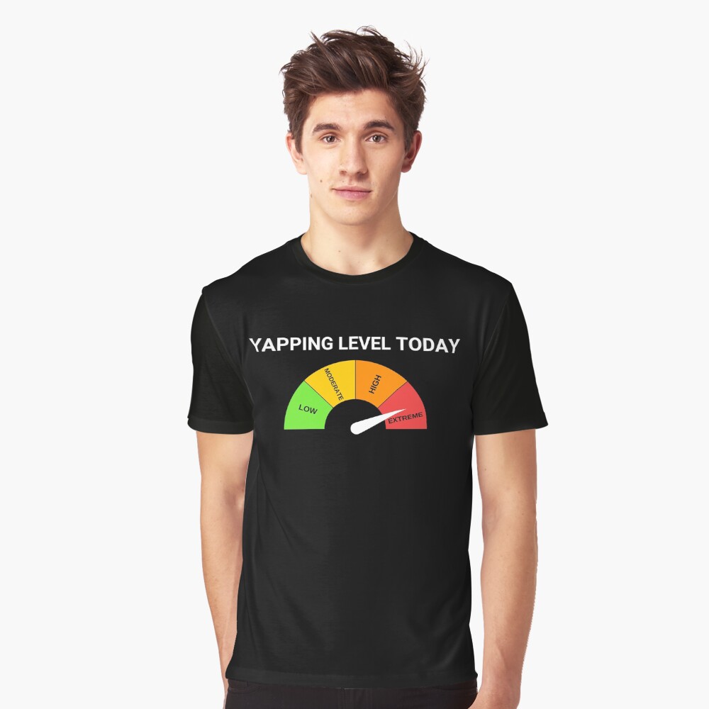 "Yapping Level Today Certified Yapper Sarcastic" Sticker for Sale by ...
