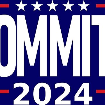 "Uncommitted 2024" Sticker for Sale by Decatin | Redbubble