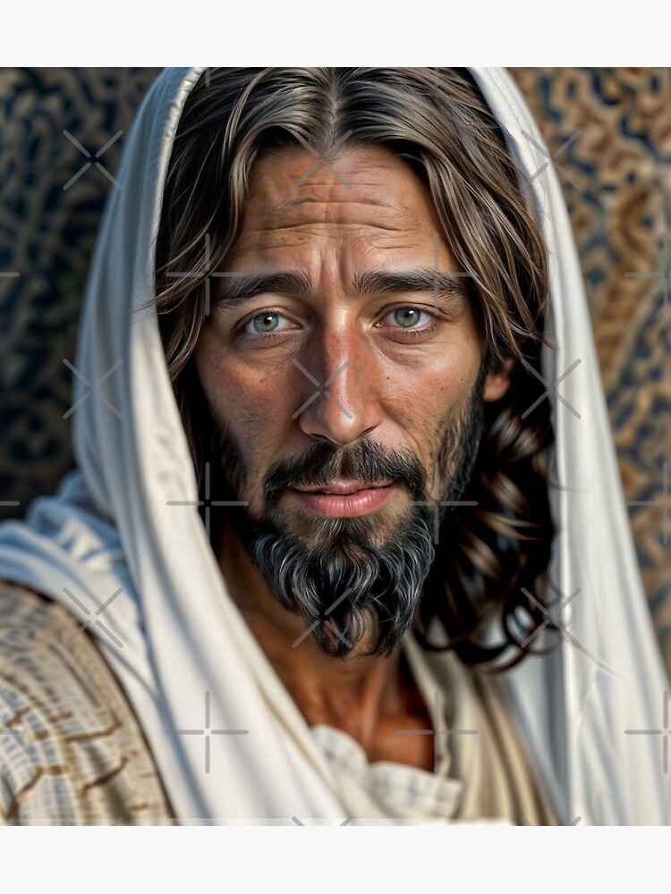 "Divine Gaze: Realistic Jesus Portrait - Spiritual Art Collection ...