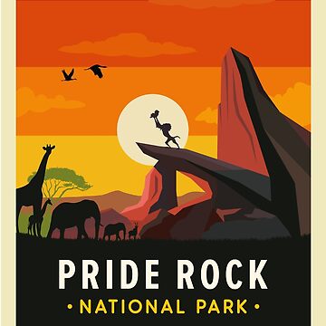 "Pride Rock National Park " Poster for Sale by magrodanny | Redbubble