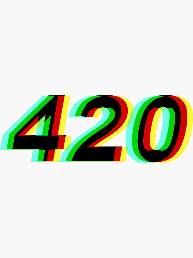 "420" Sticker for Sale by abrown224 | Redbubble