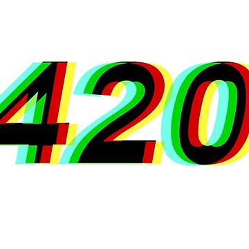 Sticker for Sale mit "420" von abrown224 | Redbubble