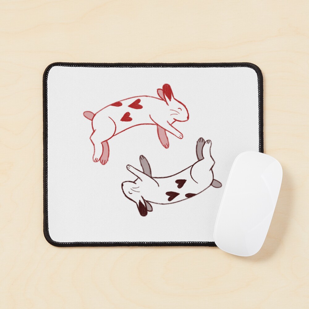 "Vintage style Yin Yang heart Rabbit " Sticker for Sale by kuromillie ...