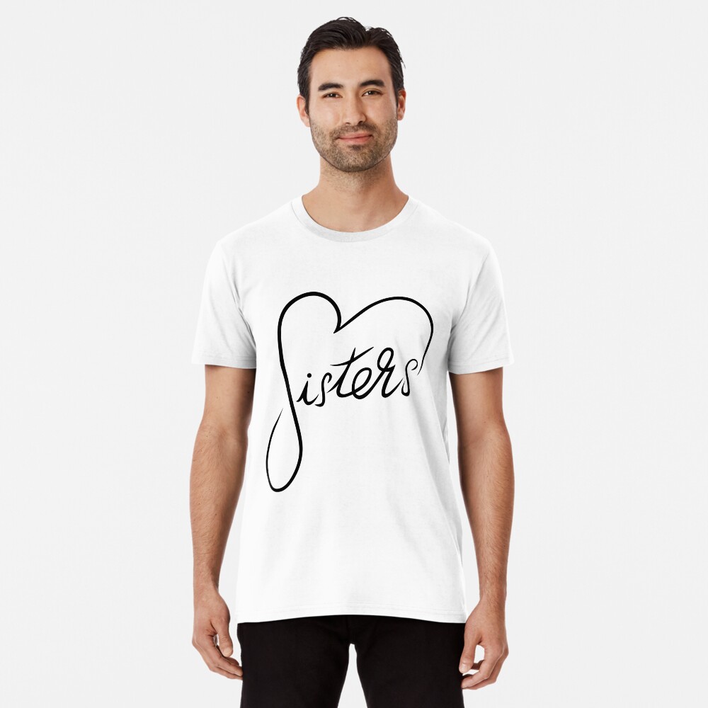 "Sisters Heart" Sticker for Sale by HolidayShirts | Redbubble
