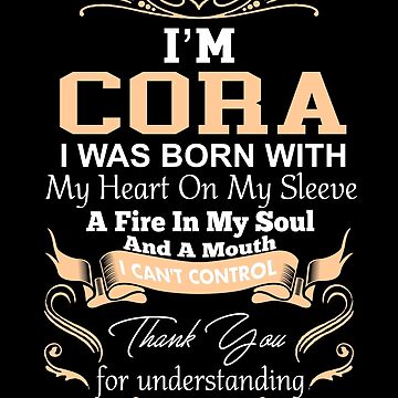 "Cora Girl Name Definition" Sticker for Sale by Share-me | Redbubble