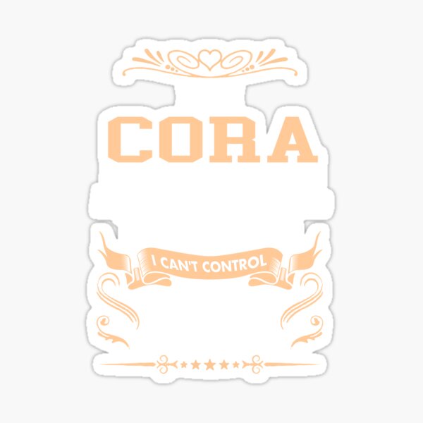 "Cora Girl Name Definition" Sticker for Sale by Share-me | Redbubble