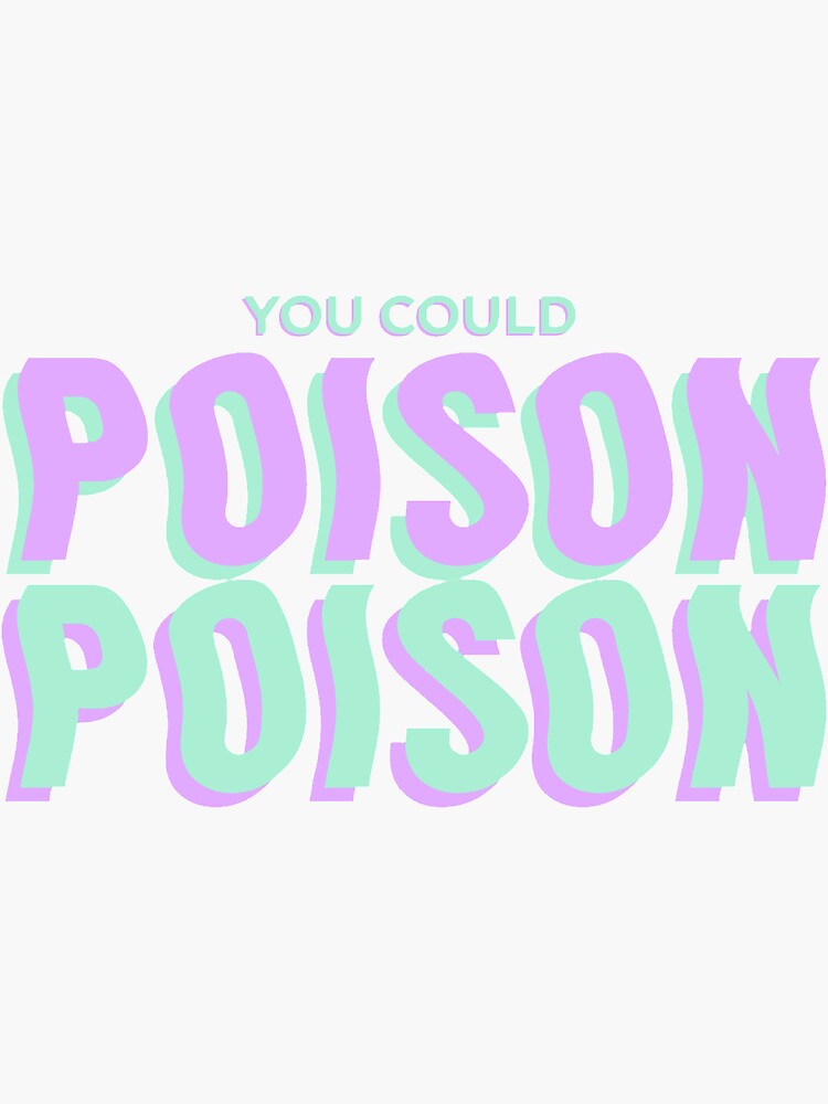 "Renee Rapp Poison Poison (green and purple)" Sticker for Sale by ...