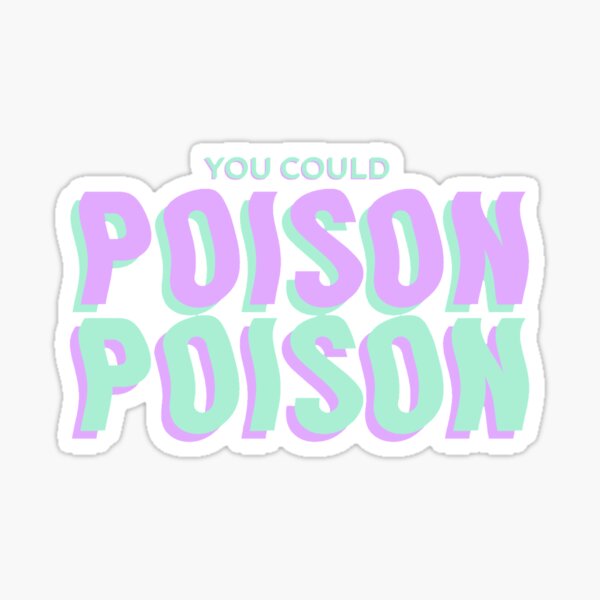 "Renee Rapp Poison Poison (green and purple)" Sticker for Sale by ...