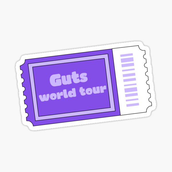 "Guts tour" Sticker for Sale by SailorSkye | Redbubble
