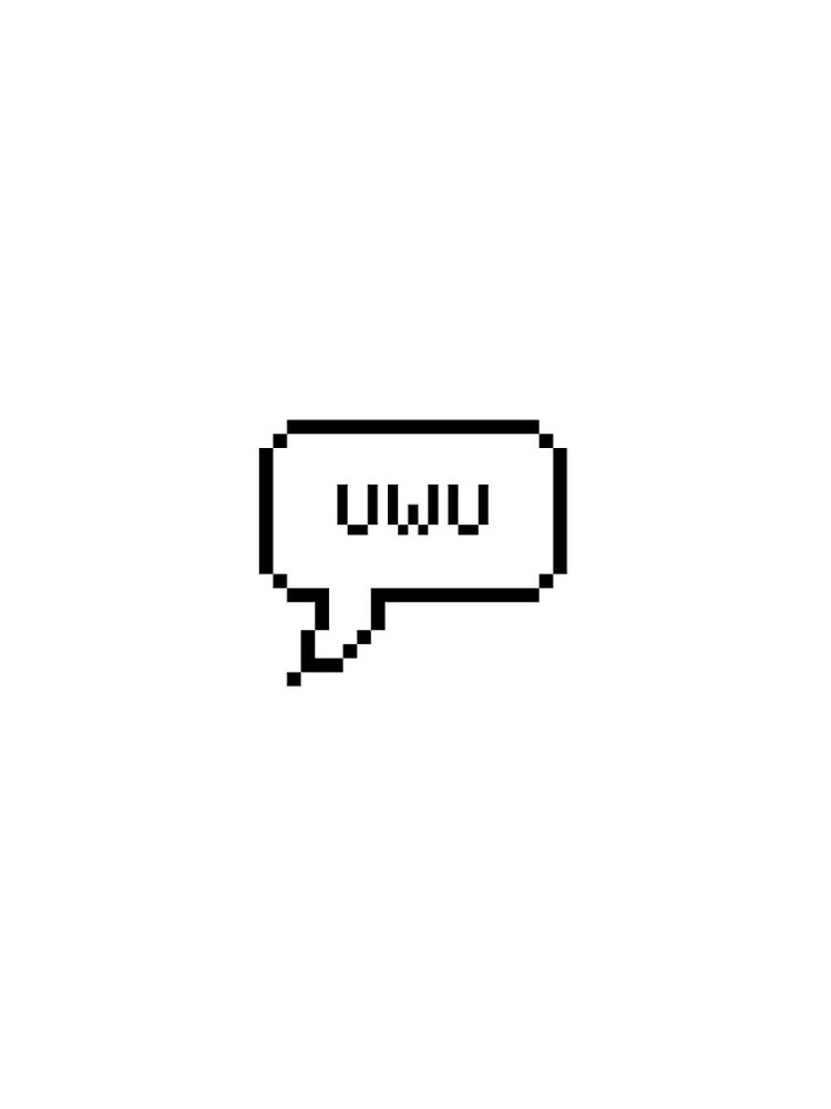 "Speech Bubble UwU Sticker" iPhone Case for Sale by Koi0324 | Redbubble