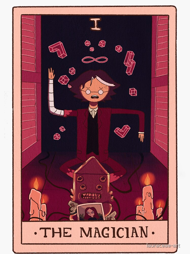 "Simon "The Magician" Adventure Time Tarot Card" Sticker for Sale by ...