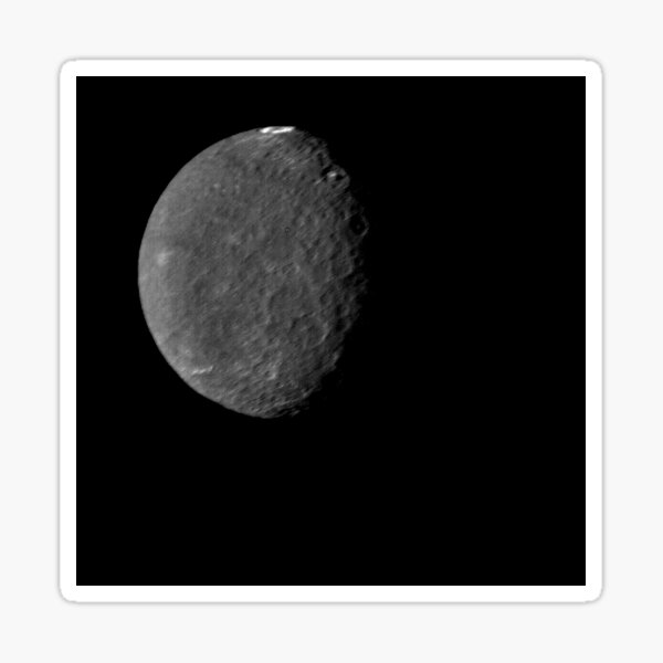 "Umbriel: The Dark Moon of Uranus - Voyager 2 Encounter" Sticker for ...