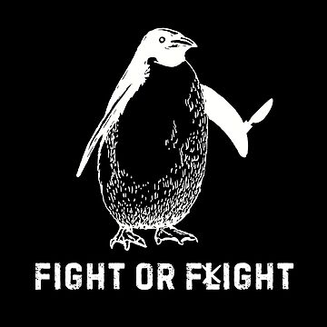 "Fight or Flight Funny Penguin Pun" Sticker for Sale by BelkaMed ...