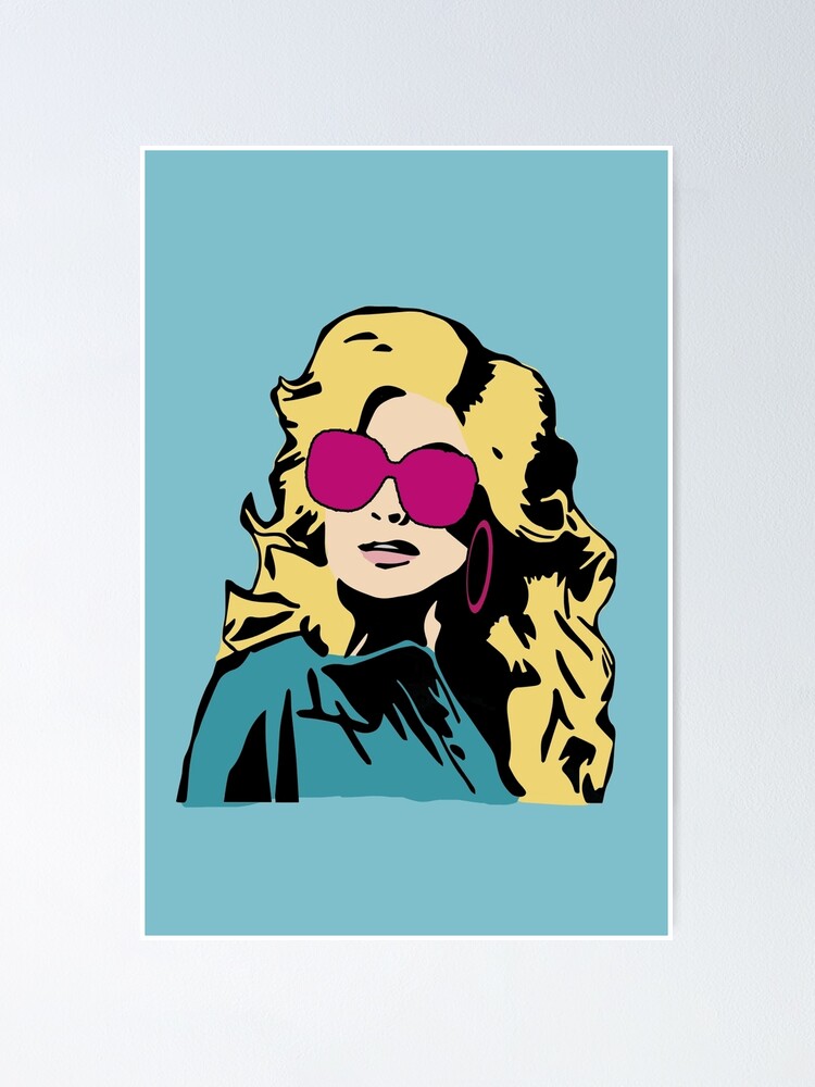 "Dolly Parton Basic Outline" Poster for Sale by baranskini | Redbubble