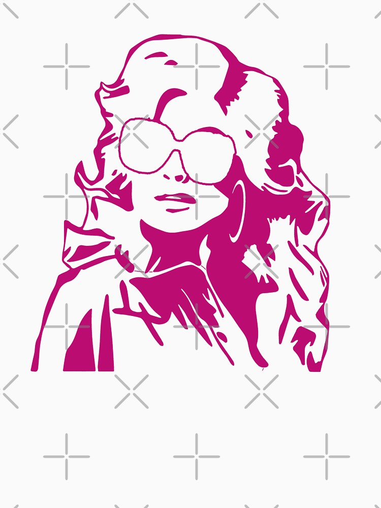 "Dolly Parton Sunnies Outline " Essential T-Shirt for Sale by ...