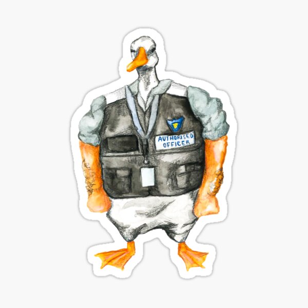 "Myki Inspector Goose " Sticker for Sale by laurensmithart | Redbubble