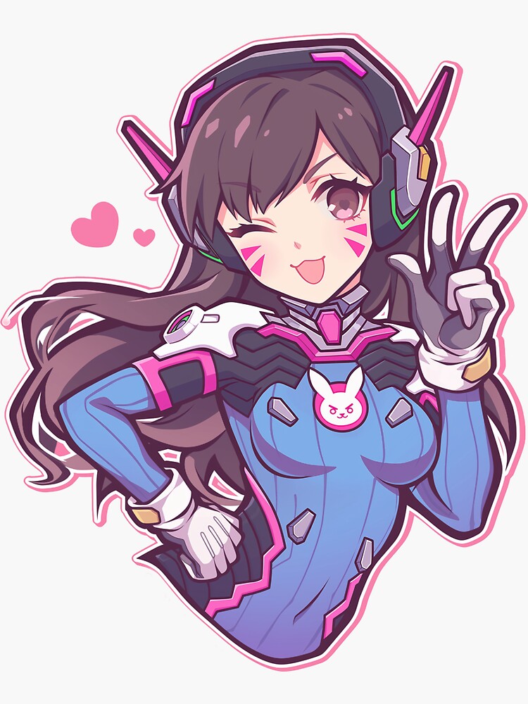 "Dva Peace" Sticker for Sale by Magical-Artz | Redbubble