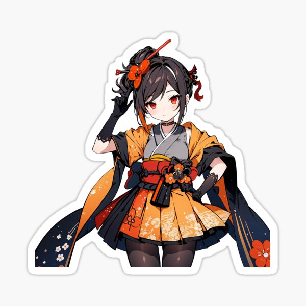 "Cute Anime Girl, Chiori - Genshin Impact" Sticker for Sale by ...