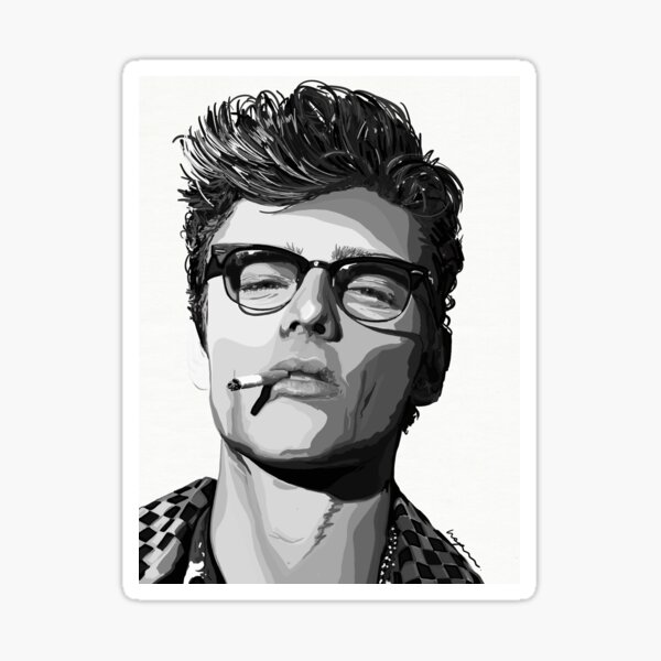 "James Dean" Sticker for Sale by Hailey Sperling | Redbubble