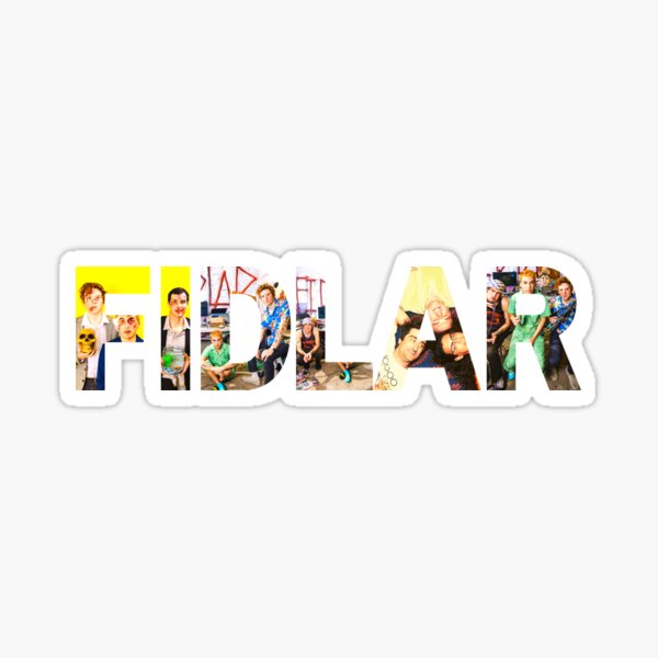 "Fidlar Band T Shirt / Sticker" Sticker for Sale by DiverseDazzle ...