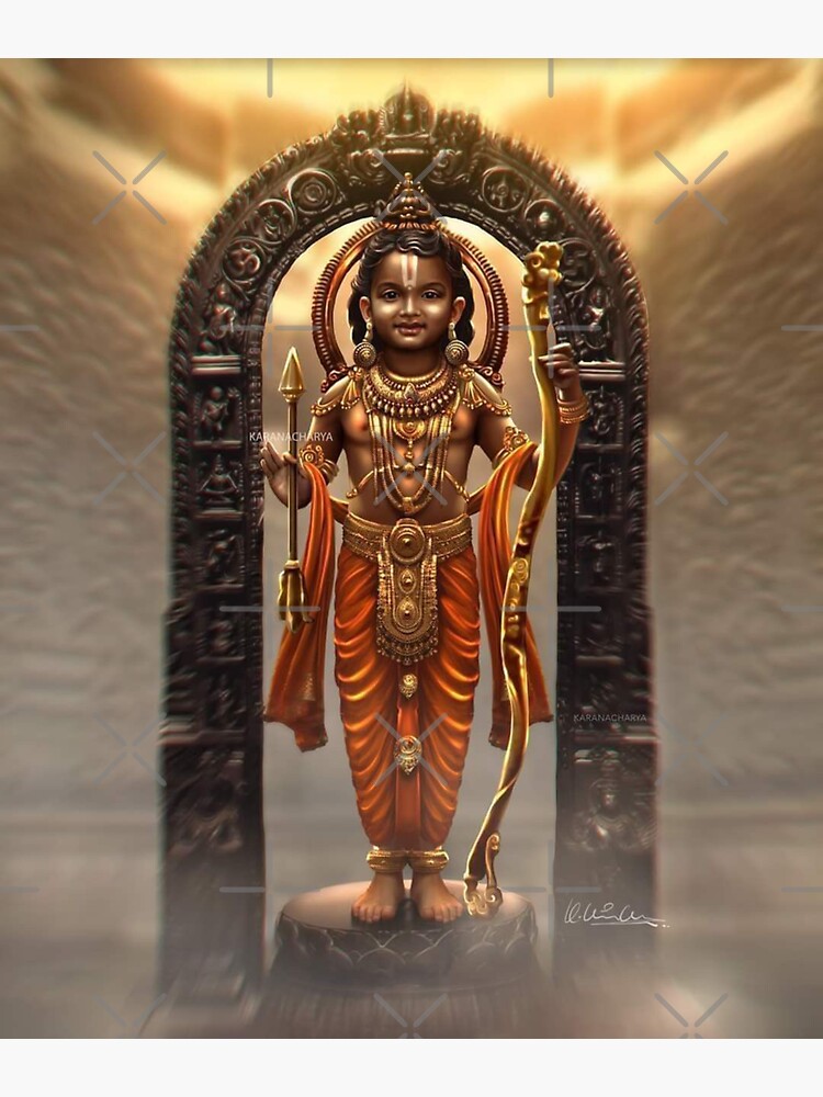 "ayodhya ramar statue bala ramar" Sticker for Sale by bathiv6 | Redbubble