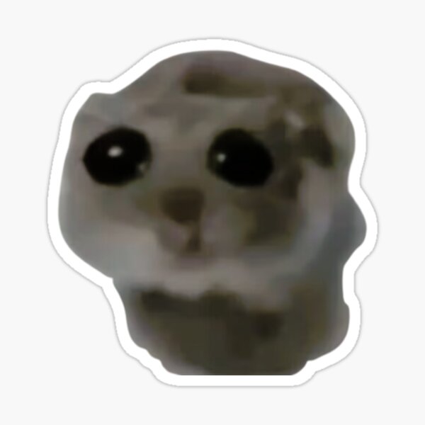 "Sad hamster meme tiktok" Sticker for Sale by thisisbluetiful | Redbubble