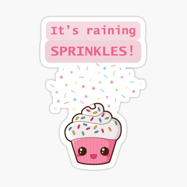"Cupcake Kawaii with Sprinkle" Sticker for Sale by Tongkhasha88 | Redbubble