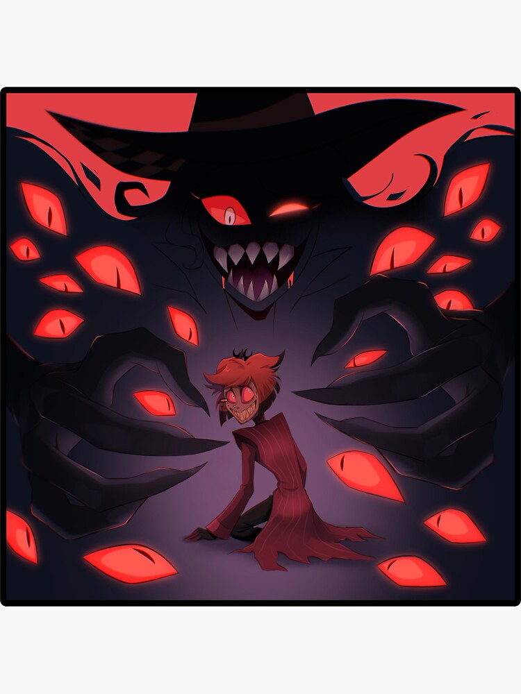 "Alastor Roo Art Sticker Hazbin Hotel Poster Tshirt" Sticker for Sale ...