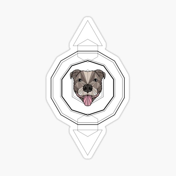 "Staffy - Colour" Sticker for Sale by ErinJain | Redbubble