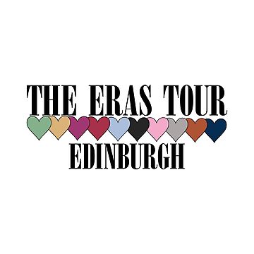 "The Eras Tour Edinburgh" Sticker for Sale by iswiftyouwould | Redbubble