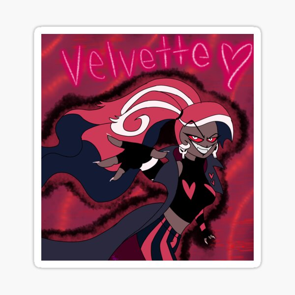 "velvette hazbin hotel" Sticker for Sale by JaxyJax | Redbubble