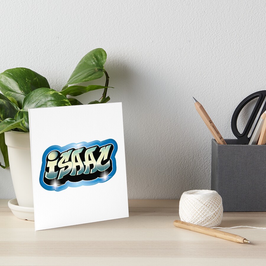 "Isaac name graffiti style" Poster for Sale by 0ut0fSpace | Redbubble