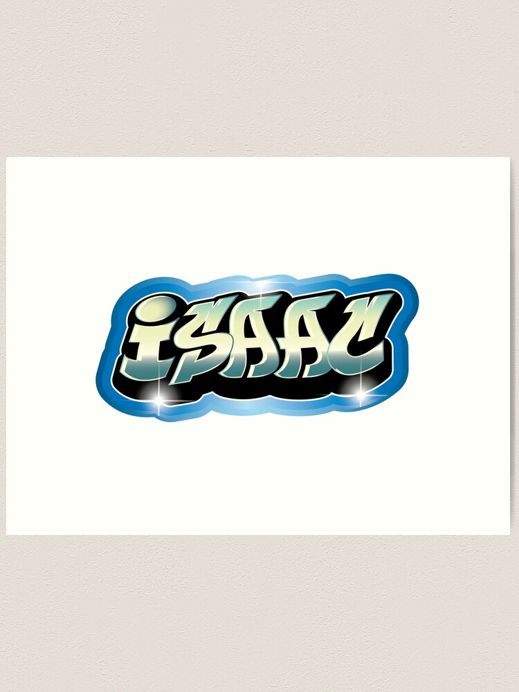 Isaac Graffiti Font Style Name Hiphop Design Template