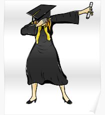 Dabbing Graduate Posters | Redbubble