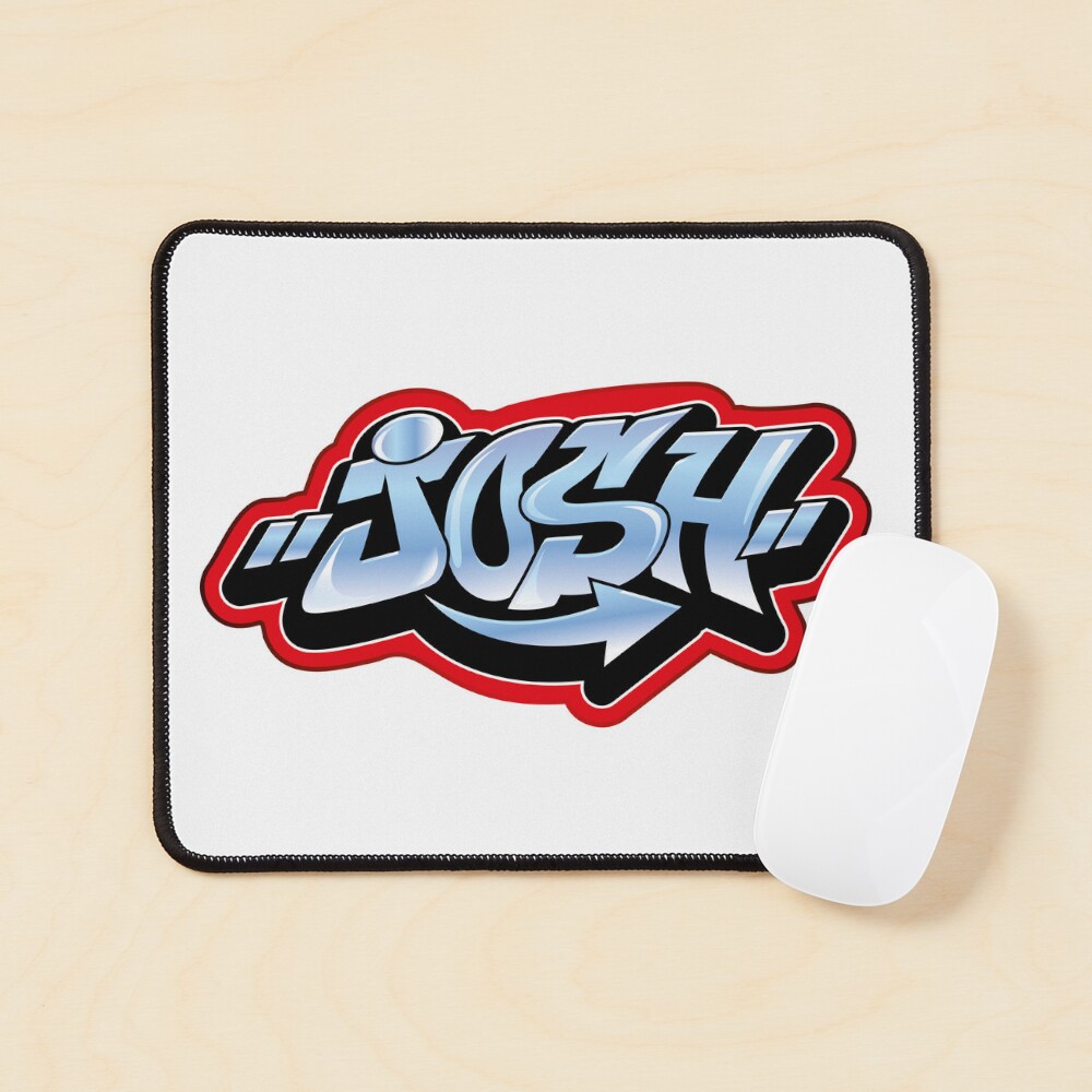 "Josh name graffiti style" Sticker for Sale by 0ut0fSpace | Redbubble