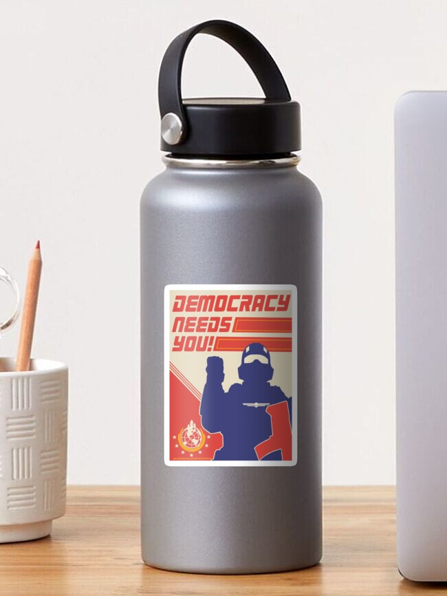 "Helldivers Recruitment Poster" Sticker for Sale by mtrofe02 | Redbubble