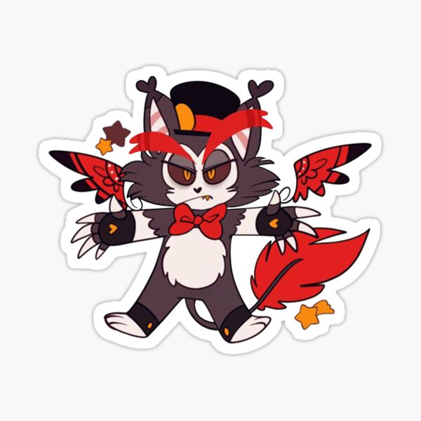 "Hazbin Hotel - Husk" Sticker for Sale by Peony-st | Redbubble