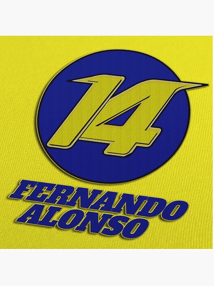 "Fernando Alonso #14 (Formula One Race Number)" Throw Pillow by ...