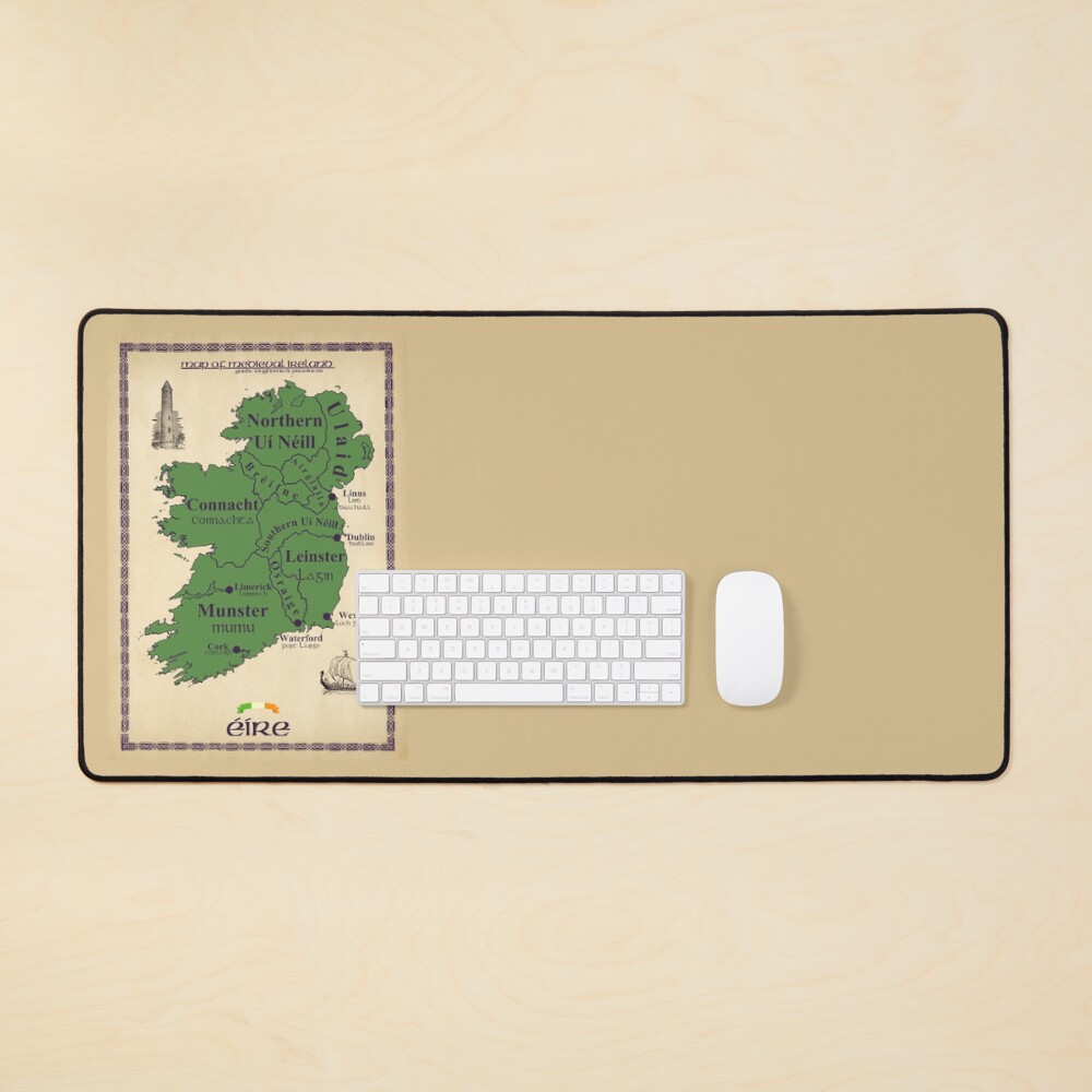 "Ireland Map of Medieval Eire Gaelic Kingdoms and Provinces" Poster for ...