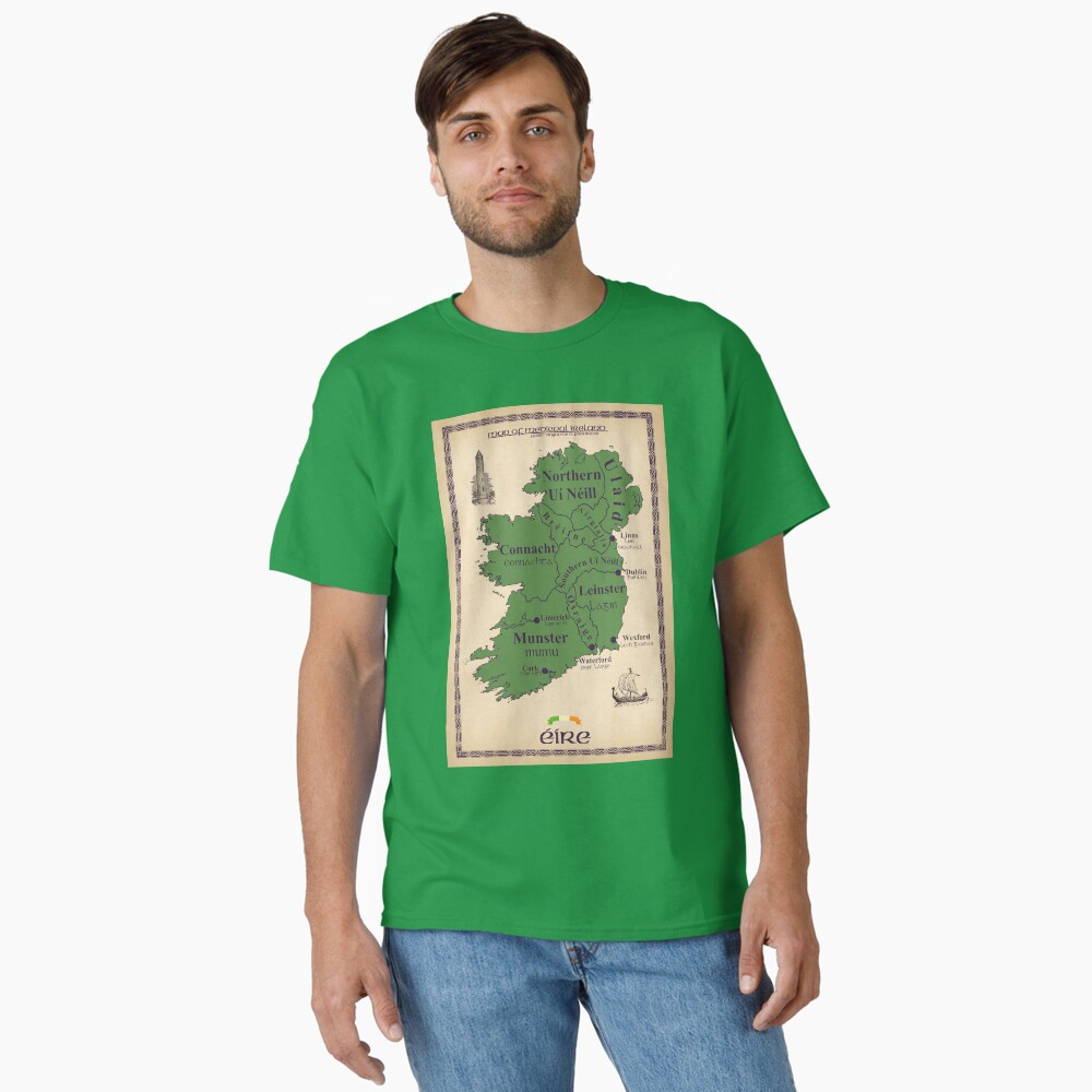 "Ireland Map of Medieval Eire Gaelic Kingdoms and Provinces" Poster for ...